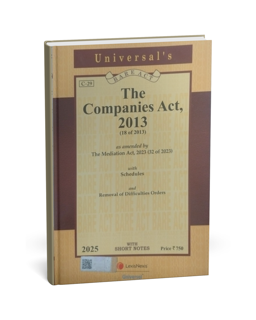 Universal LexisNexis – The Companies Act 2013 (Edition 2025) [English ...
