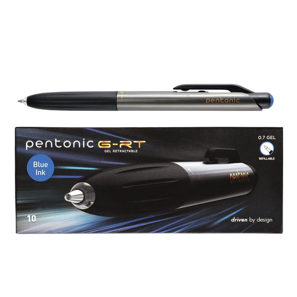Pentonic G-RT Gel Retractable Pen 10 Units Blue – B3books