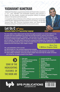 BPB Publication Let Us C by Yashavant Kanetkar | 21st Edition | Authen ...