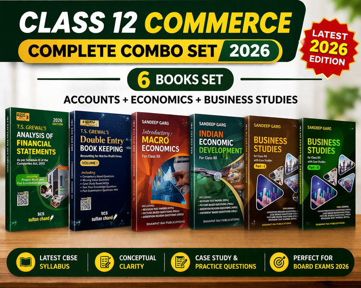 Class 12 Commerce Complete Combo Set 2026 | TS Grewal Accounts + Sande ...