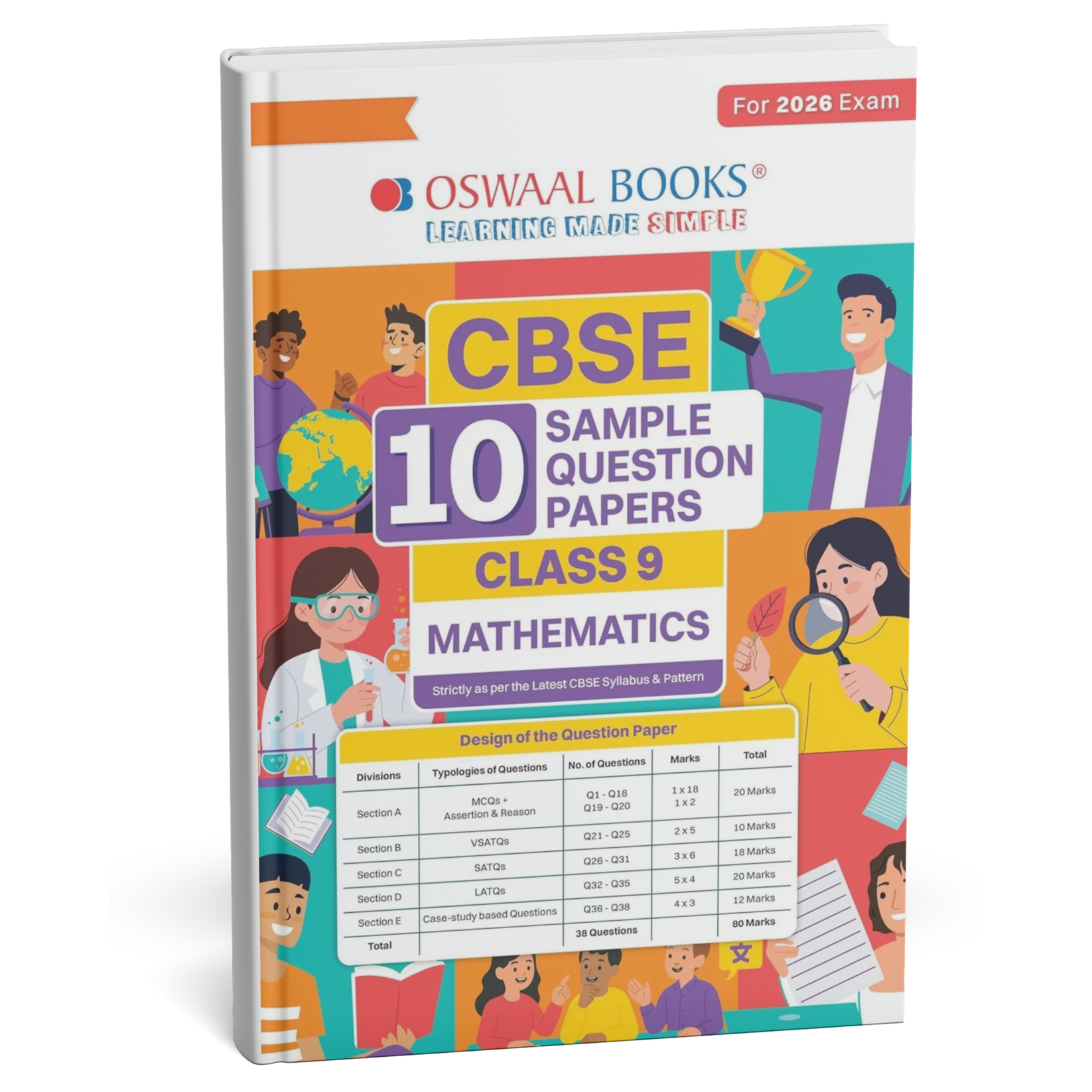 Oswaal CBSE (Class 9) Mathematics – 10 Sample Question Papers 2026 | E ...