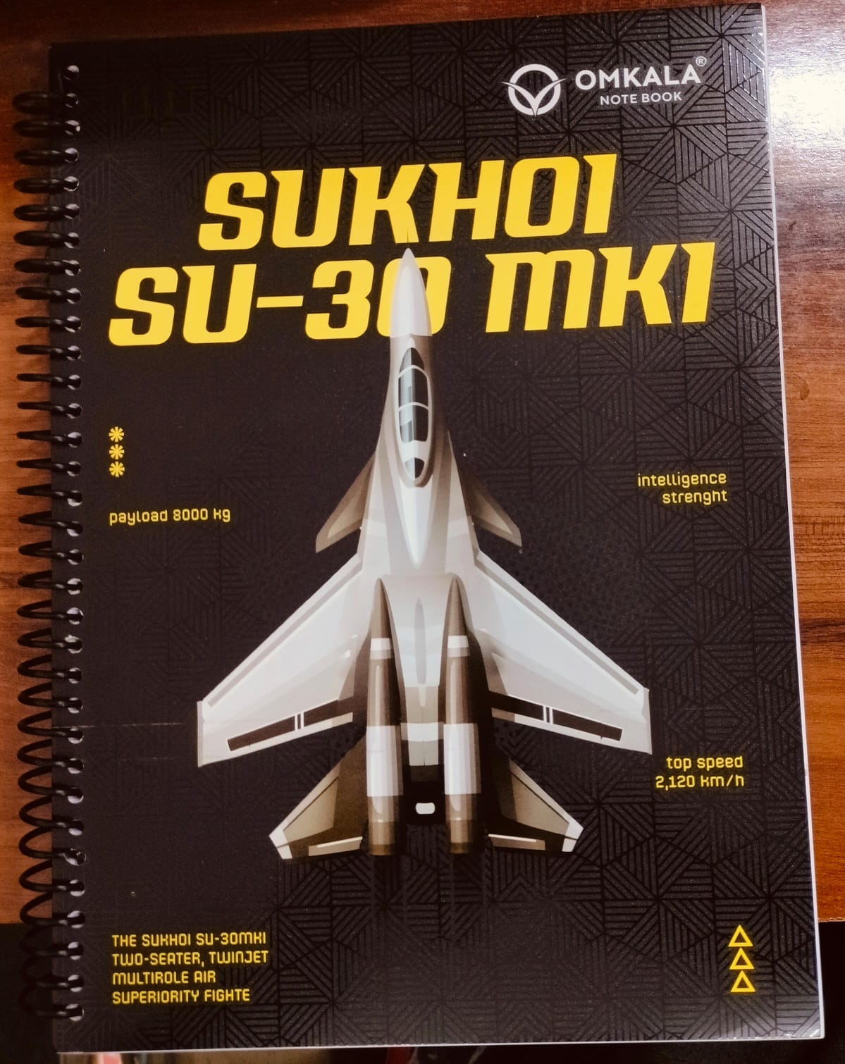 Omkala Spiral Notebook Size 29.7 × 21 cm – 300 Pages (Ruled) – B3books